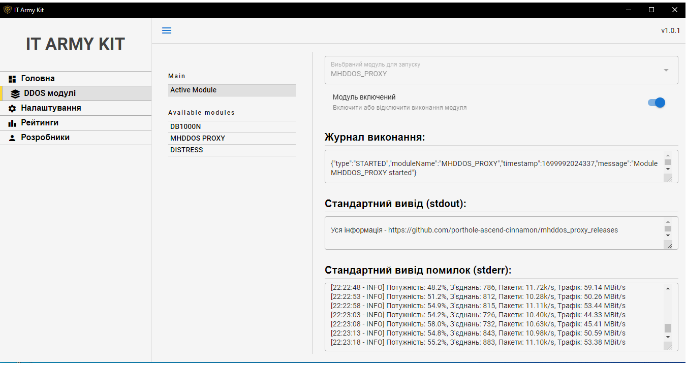 Інструкції з налаштування DDOS атак - IT ARMY of Ukraine